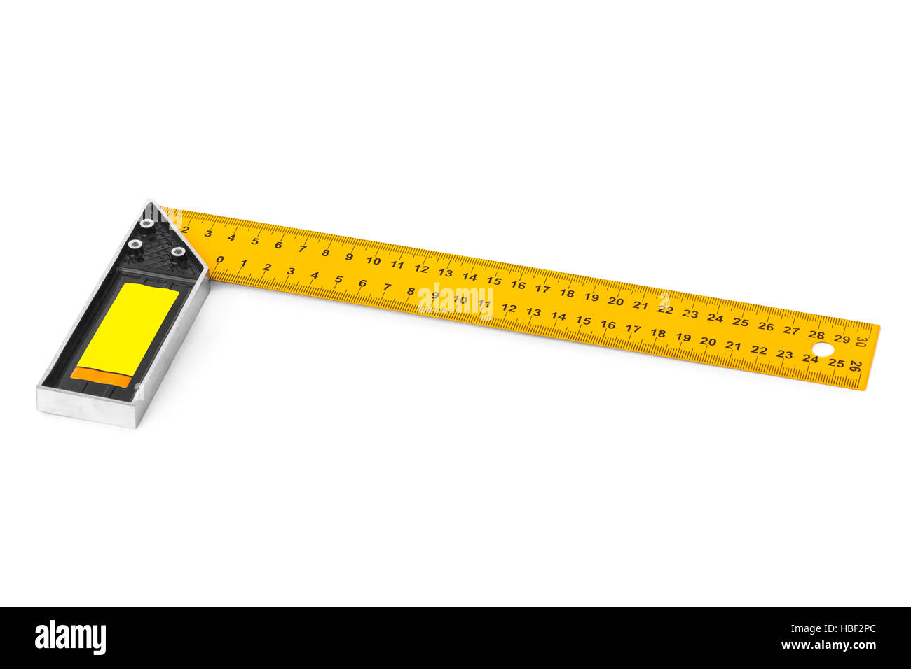 Construction square triangle ruler Stock Photo - Alamy
