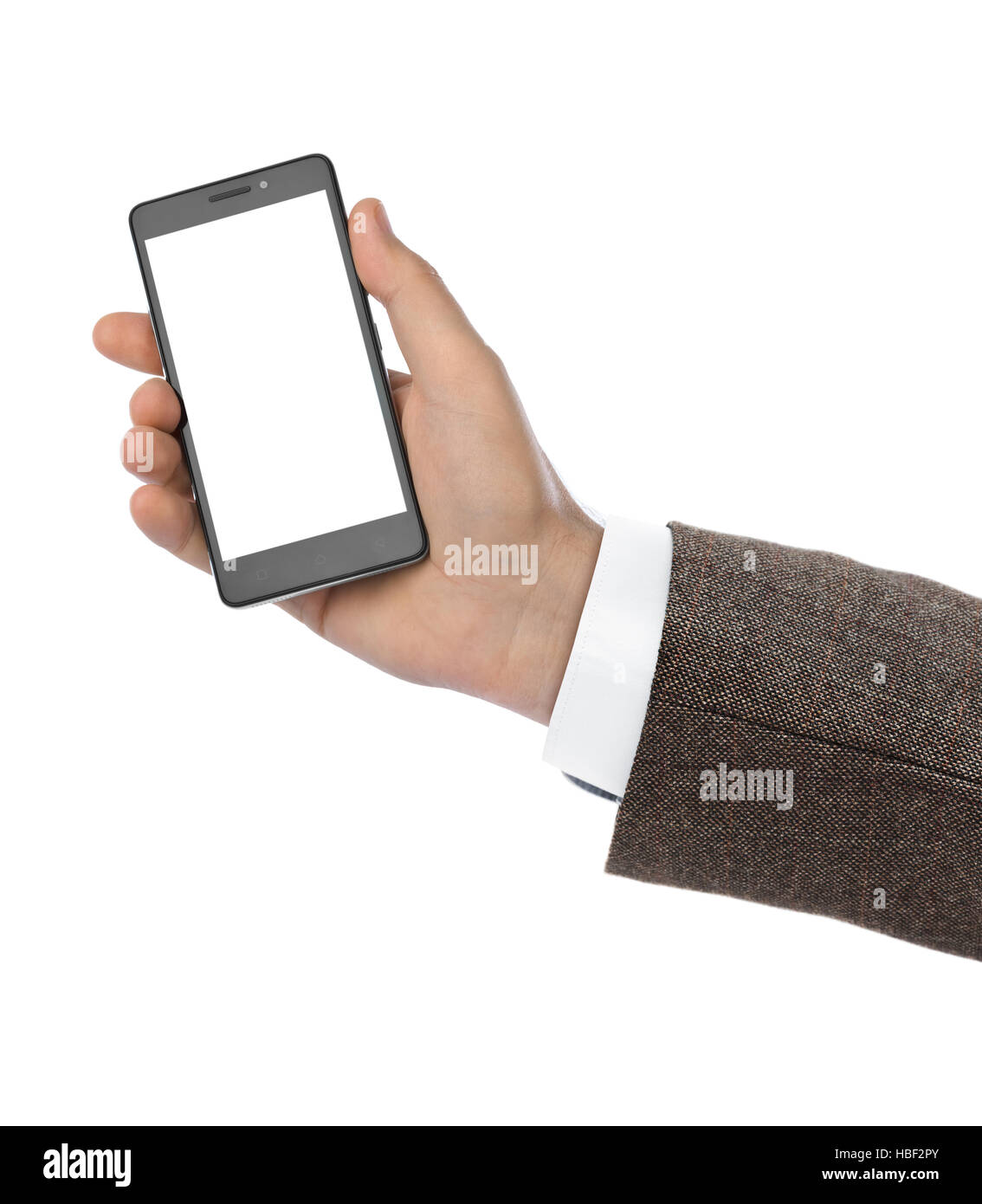 Hand with smartphone Stock Photo - Alamy