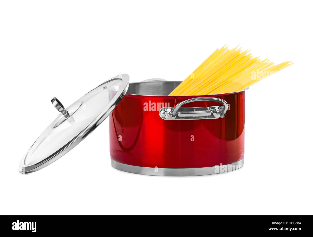 Spaghetti in pan Stock Photo - Alamy