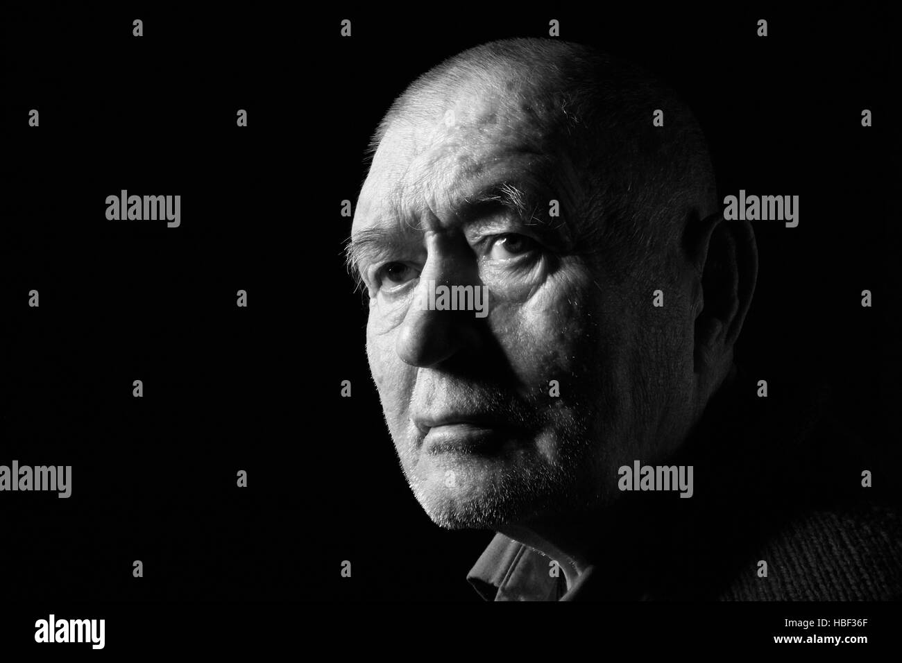 Old man thinking studio hi-res stock photography and images - Alamy