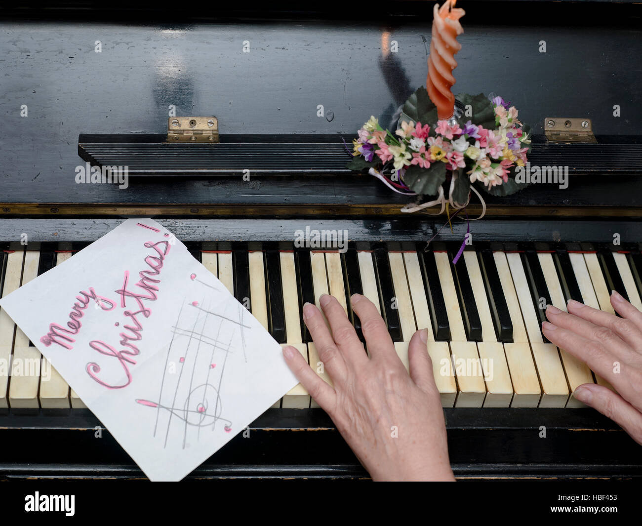 Playing Christmas Song Stock Photo - Alamy