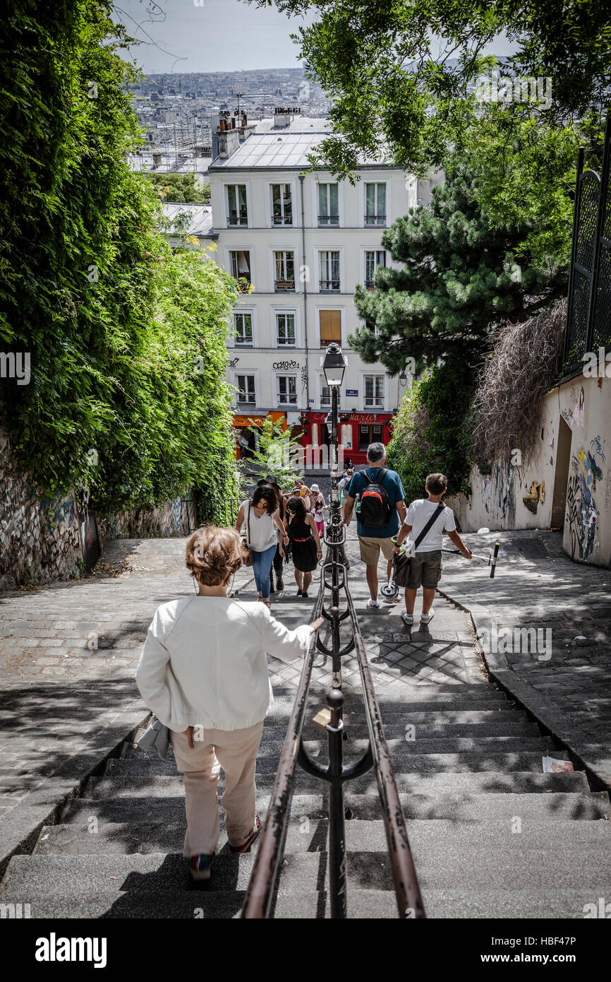 The historic district of Montmartre in Paris,France Stock Photo - Alamy
