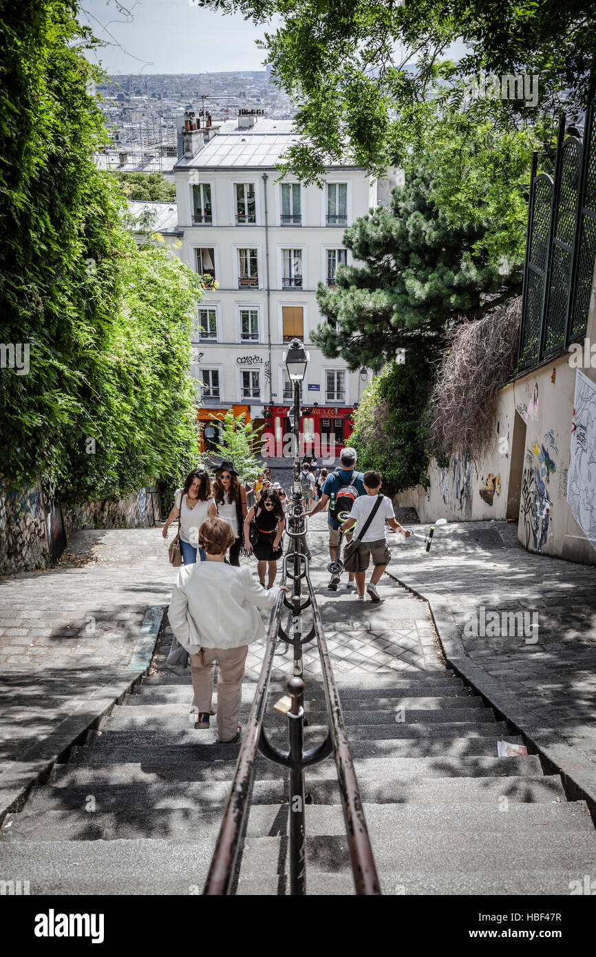 The historic district of Montmartre in Paris,France Stock Photo - Alamy