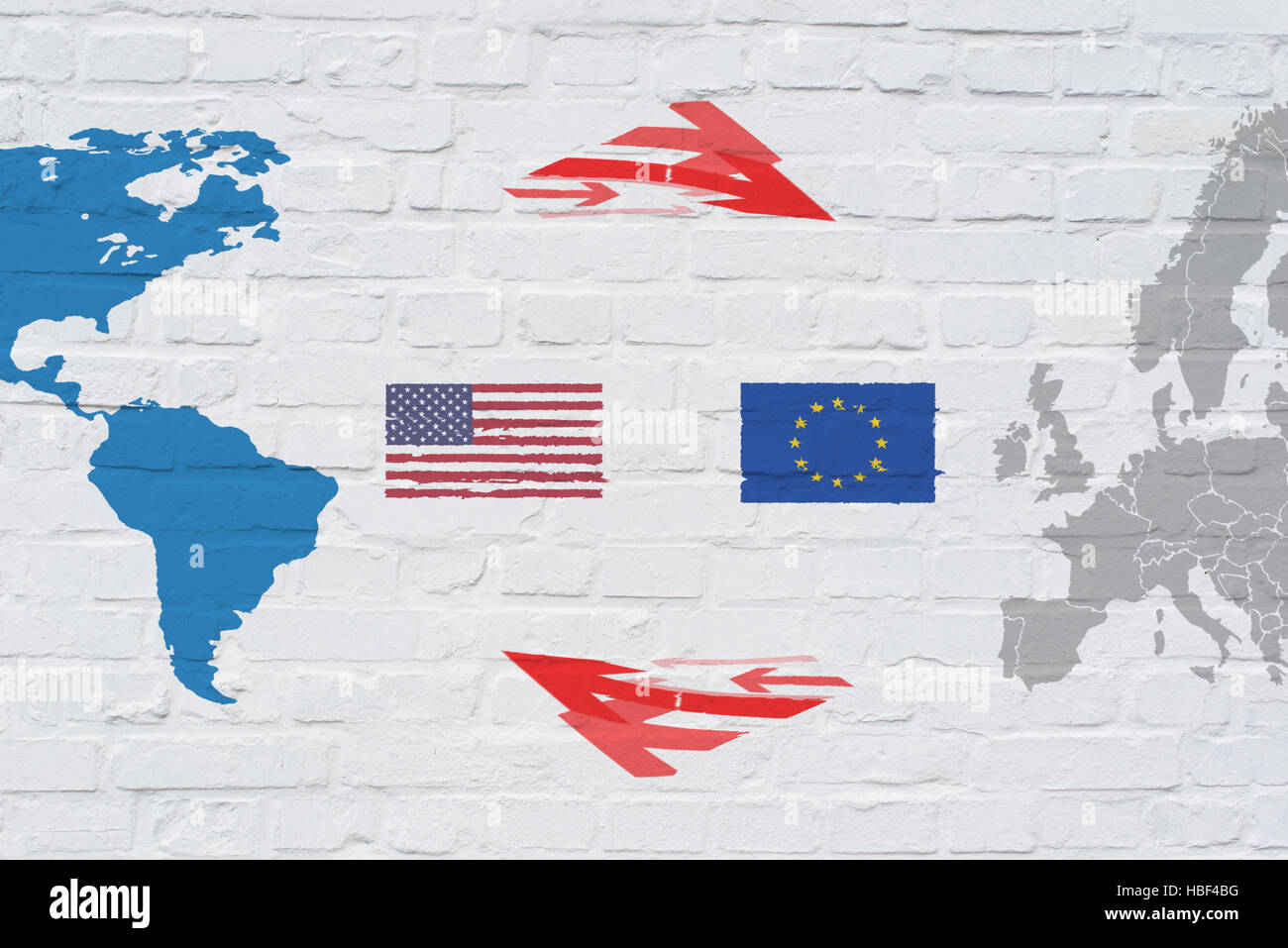 TTIP US and Europe Stock Photo - Alamy