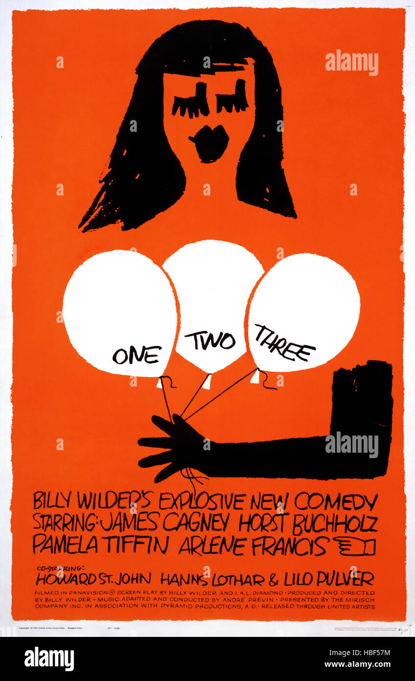 ONE, TWO, THREE, (poster art), 1961 Stock Photo - Alamy
