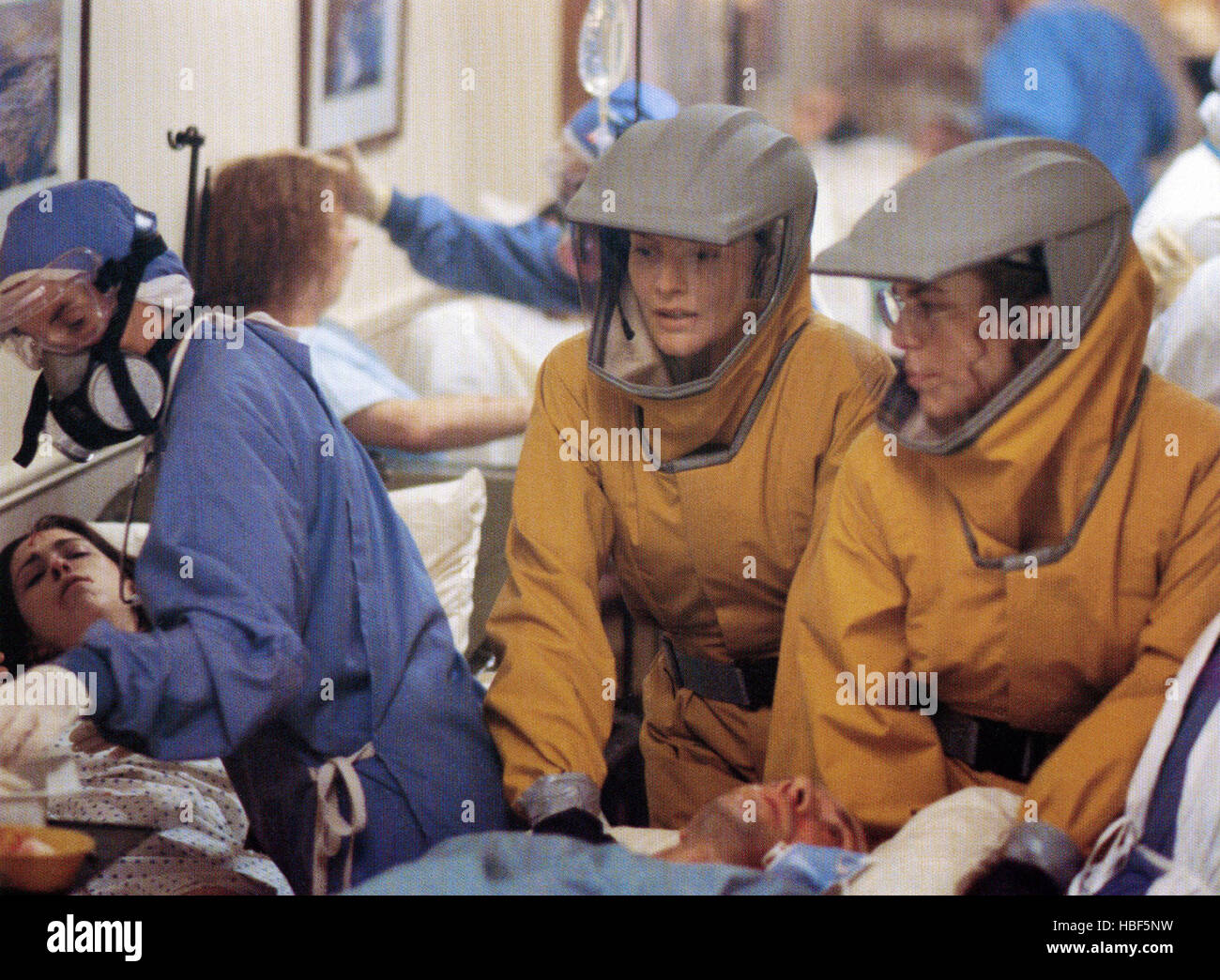 OUTBREAK, in orange from left: Rene Russo, Susan Lee Hoffman, 1995 ...