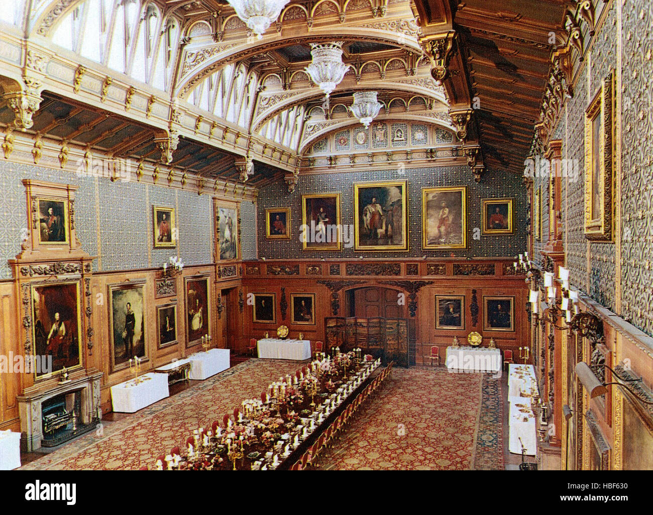 PALACES OF A QUEEN, the Waterloo Chamber in the main banqueting room in ...