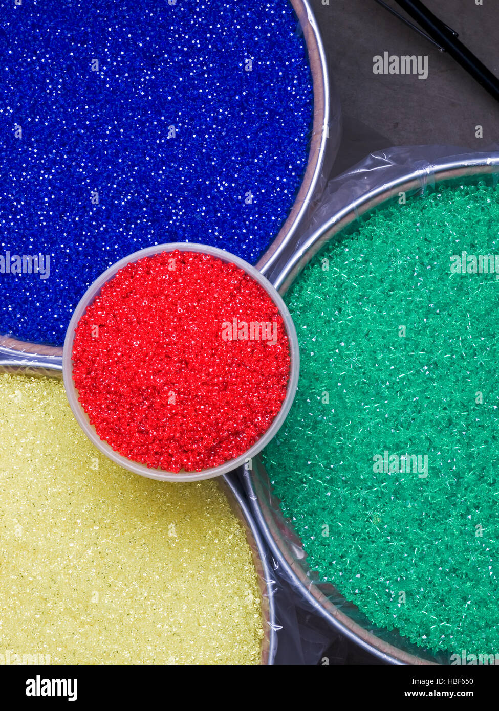 Plastic Colored Beads Stock Photo - Alamy