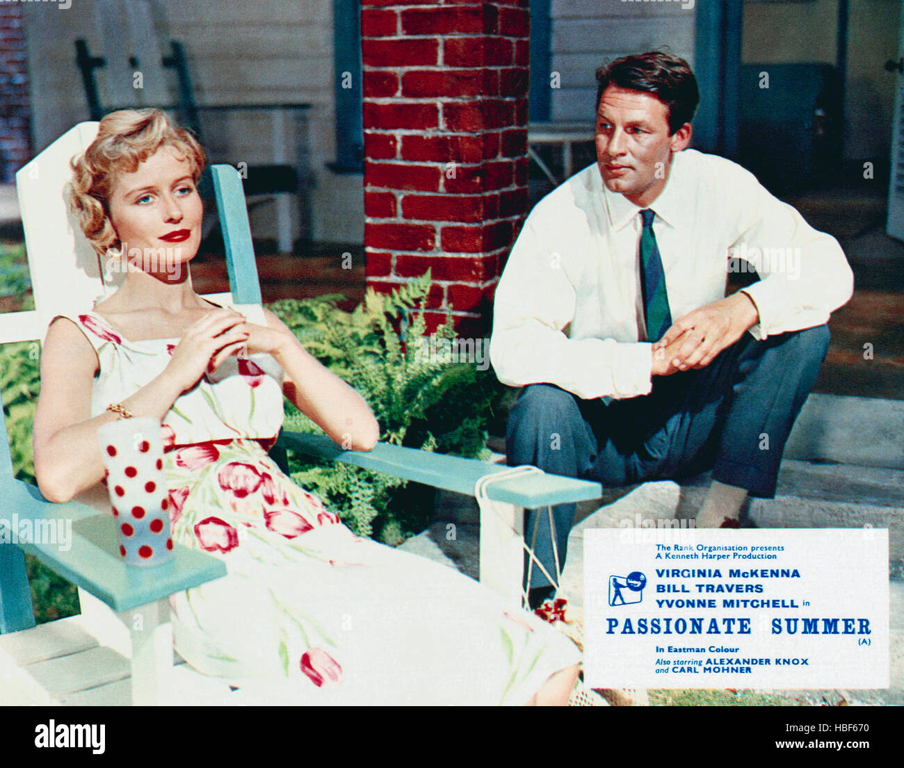 PASSIONATE SUMMER, from left: Virginia McKenna, Bill Travers, 1958 ...