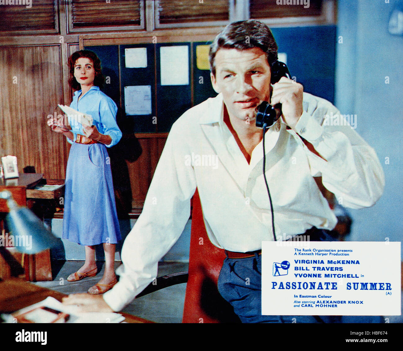 PASSIONATE SUMMER, Yvonne Mitchell (rear), Bill Travers, 1958 Stock ...