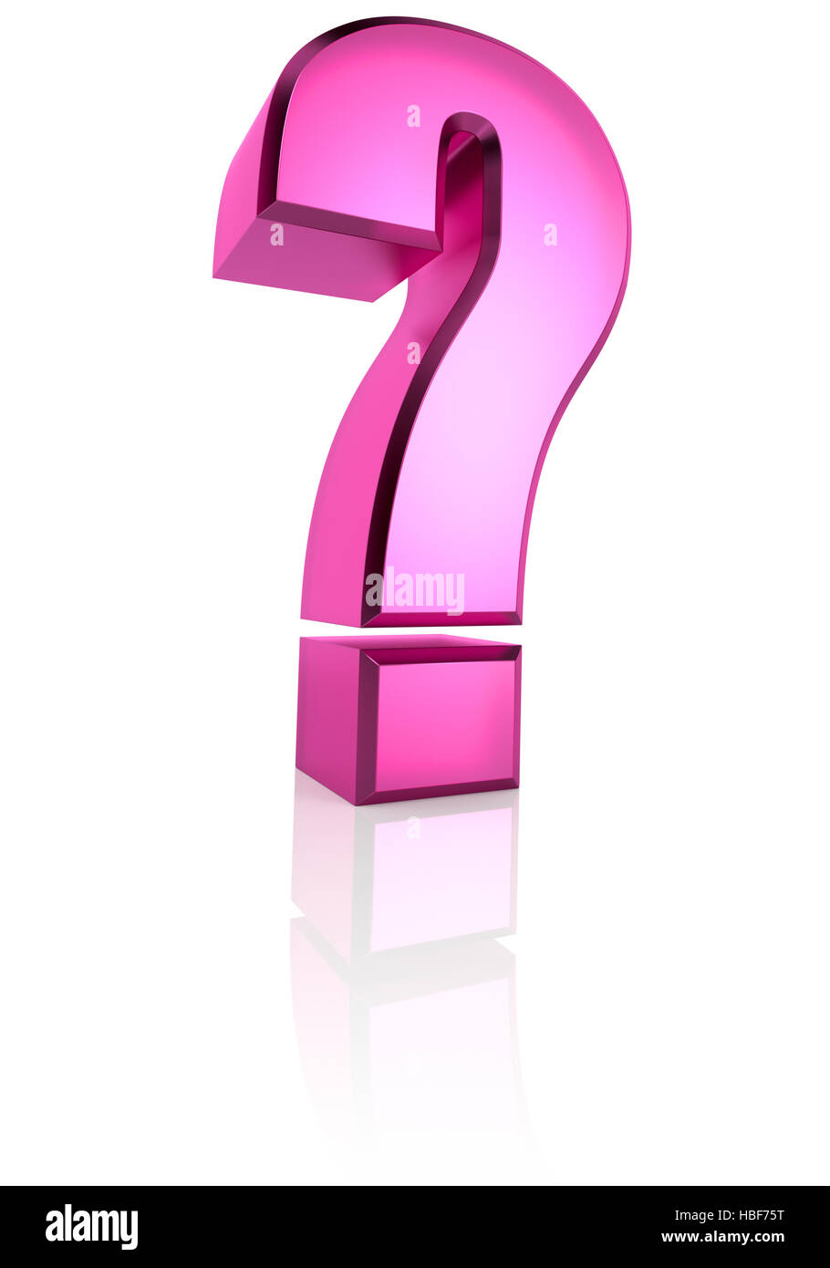 Pink Question Symbol Stock Photo - Alamy