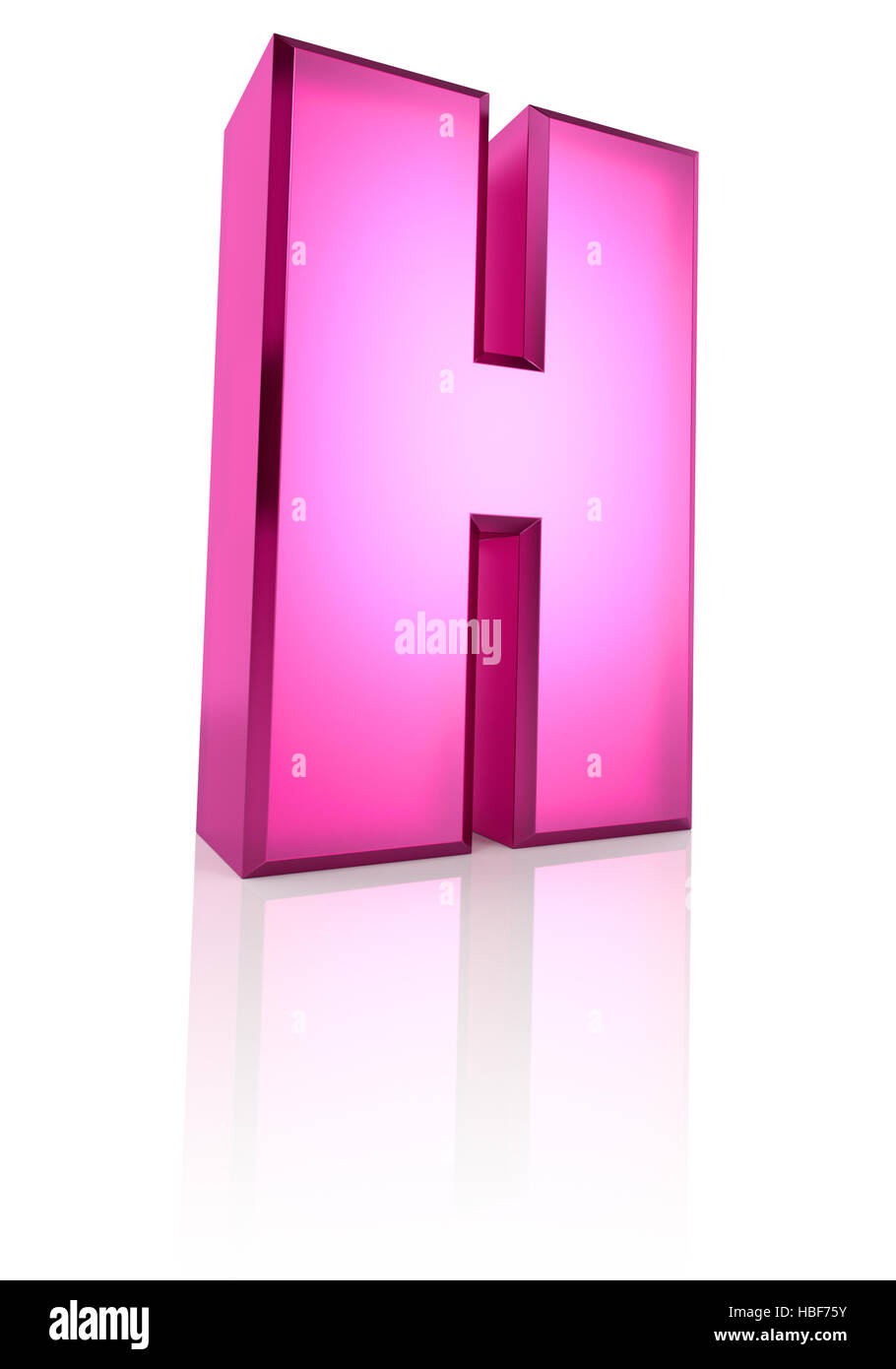 H Letter In Pink