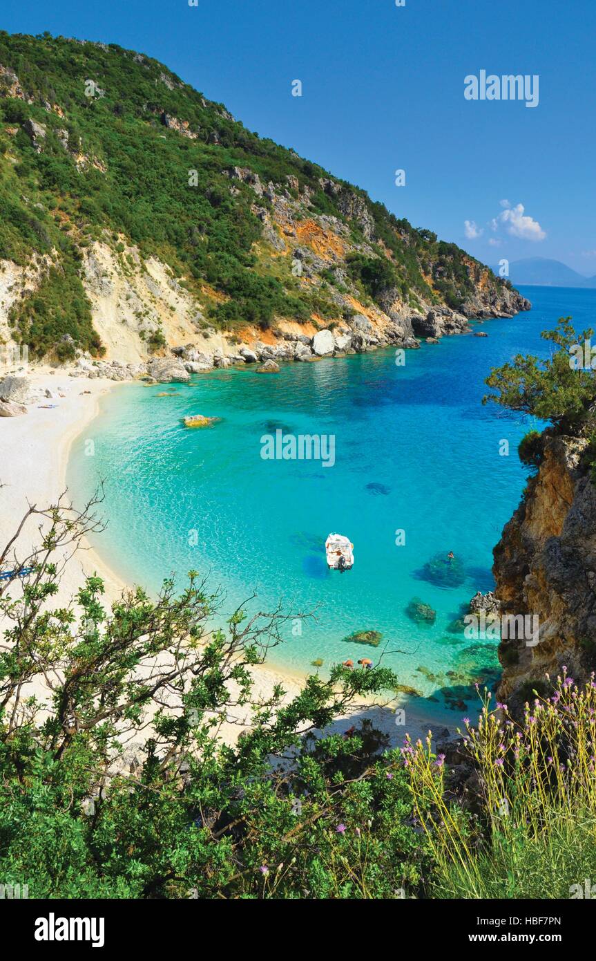 Agiofili beach at Lefkada, Greece Stock Photo - Alamy