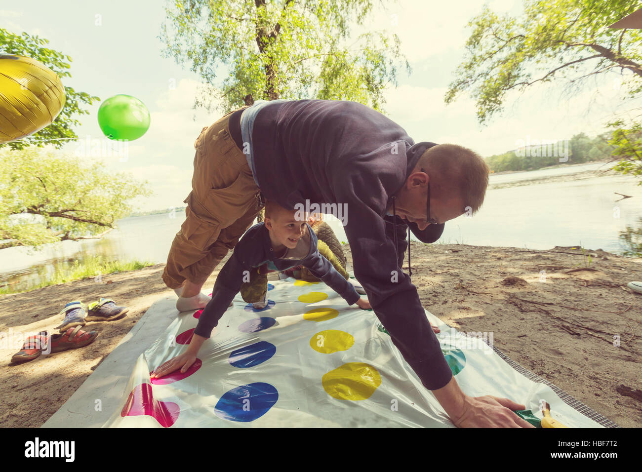 Playing twister hi-res stock photography and images - Alamy