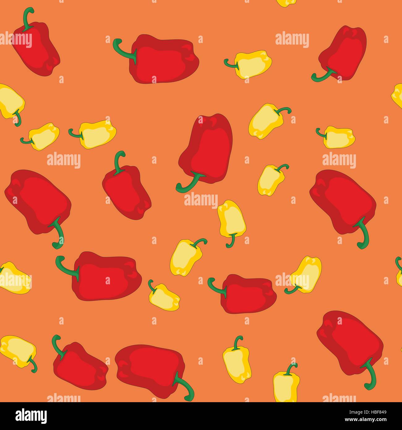 Red yellow green pepper illustration hi-res stock photography and ...