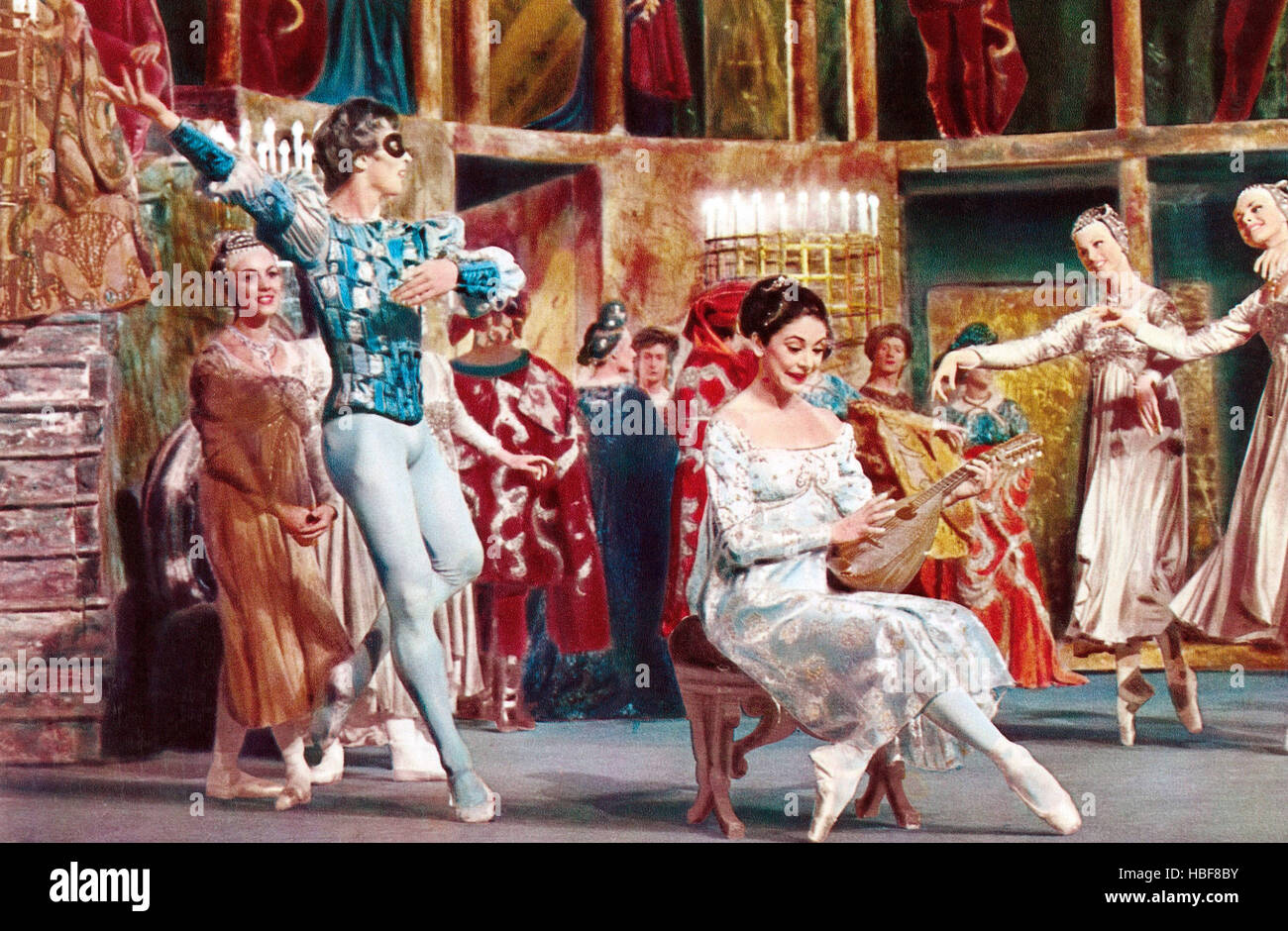 ROMEO AND JULIET, Rudolf Nureyev (mask), Margot Fonteyn (seated), 1966 ...