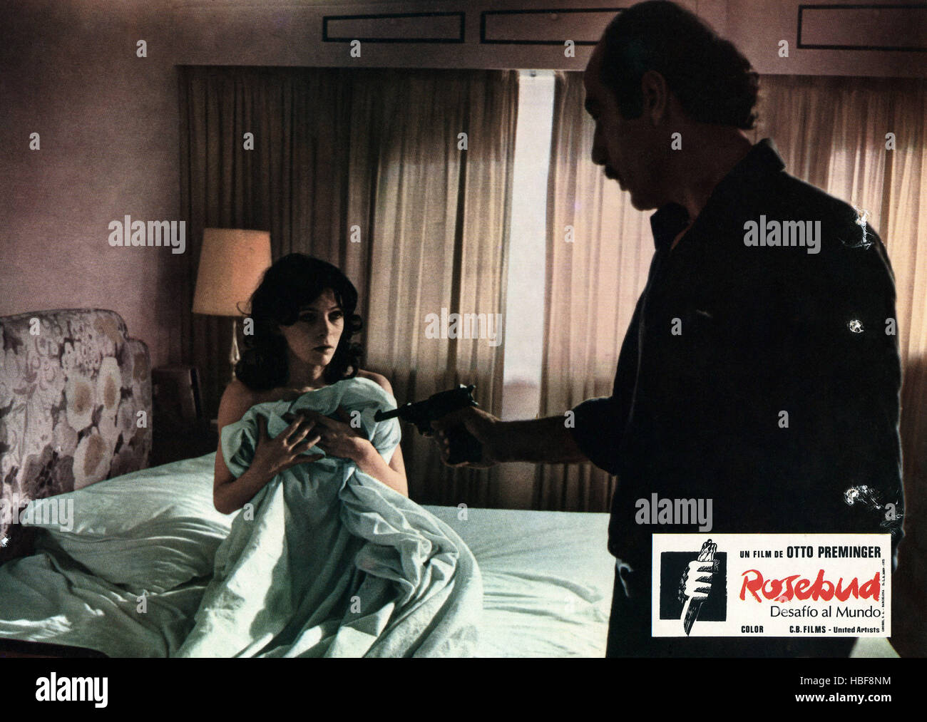 ROSEBUD, from left: Brigitte Ariel, Joseph Shiloach, 1975 Stock Photo ...