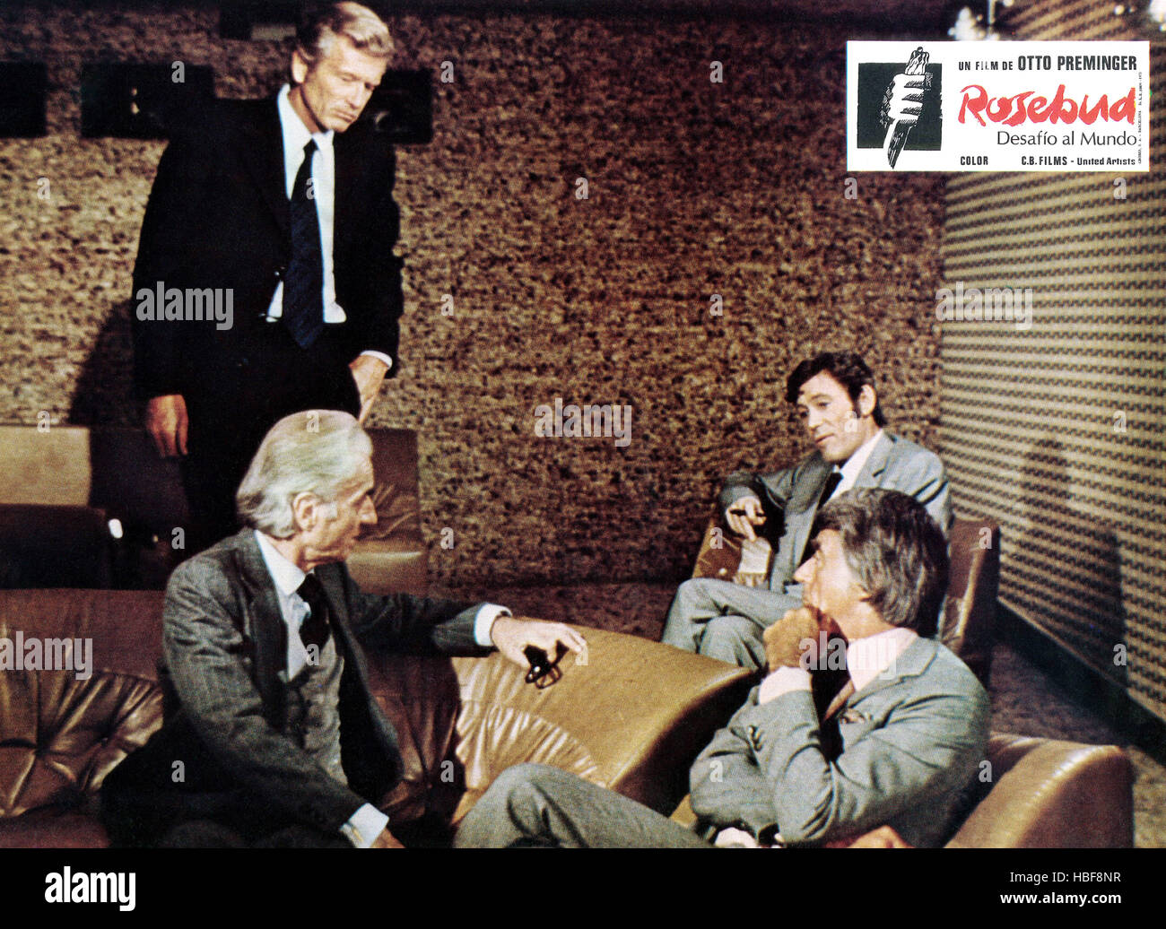 ROSEBUD, front from left: Claude Dauphin, Peter Lawford, rear from left ...