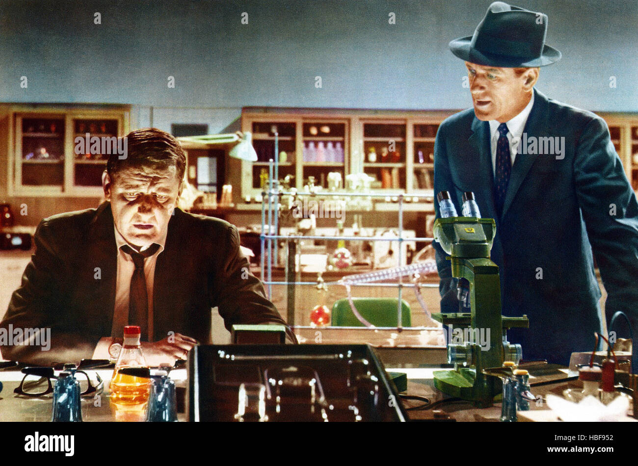 THE SATAN BUG, from left: Henry Beckman, John Anderson, 1965 Stock ...