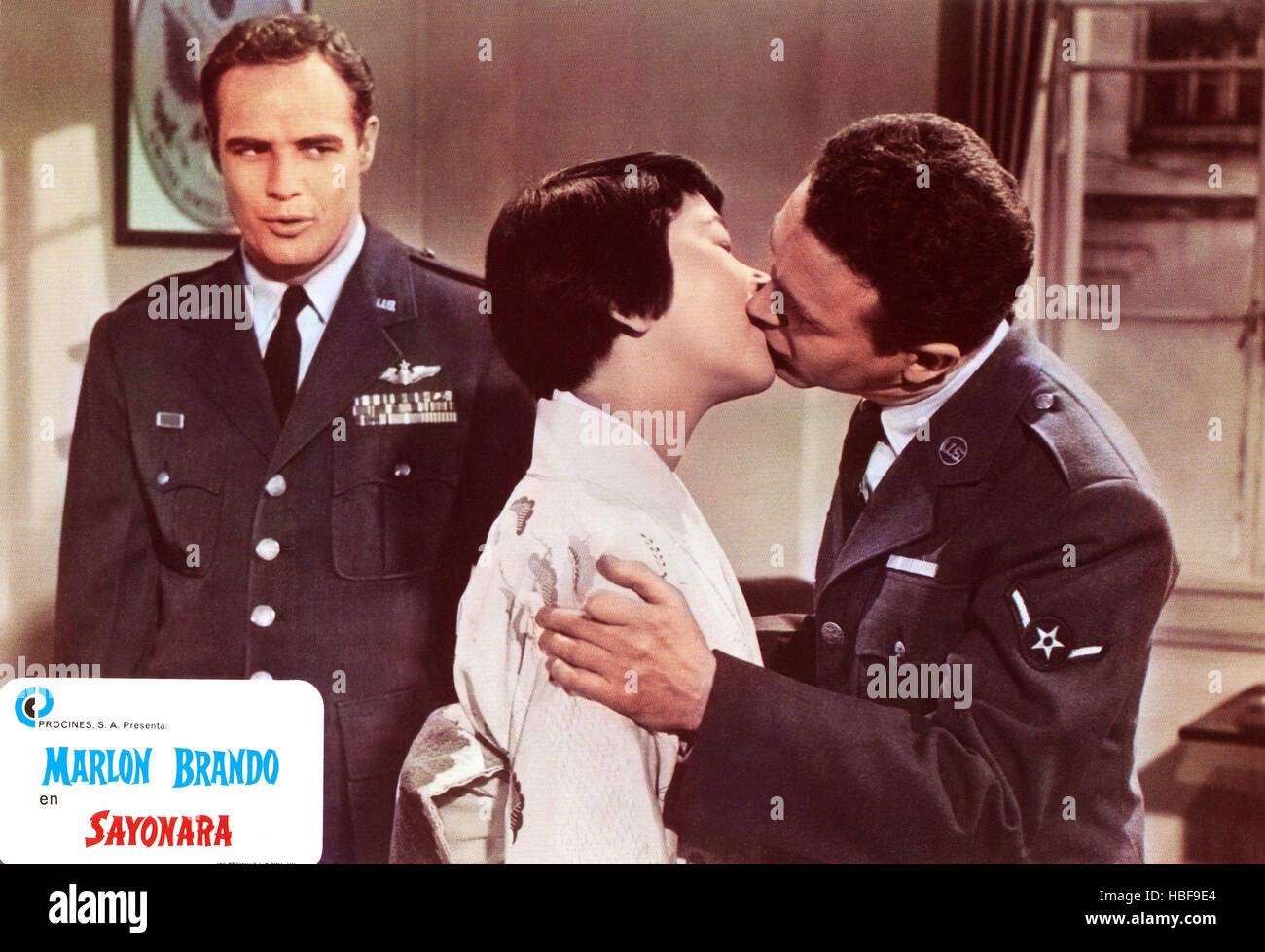 SAYONARA, from left: Marlon Brando, Miyoshi Umeki, Red Buttons, 1957 ...