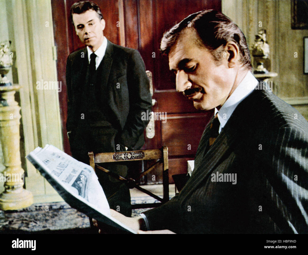 SEBASTIAN, Dirk Bogarde (rear), Nigel Davenport, 1968 Stock Photo - Alamy