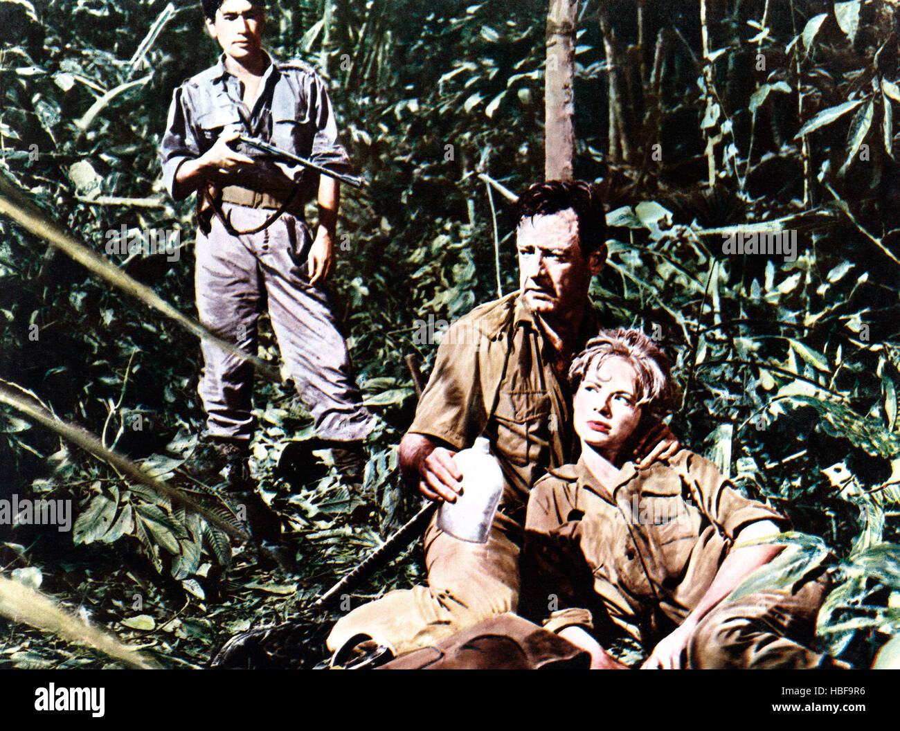 THE 7TH DAWN, from left: Tetsuro Tamba, William Holden, Susannah York ...