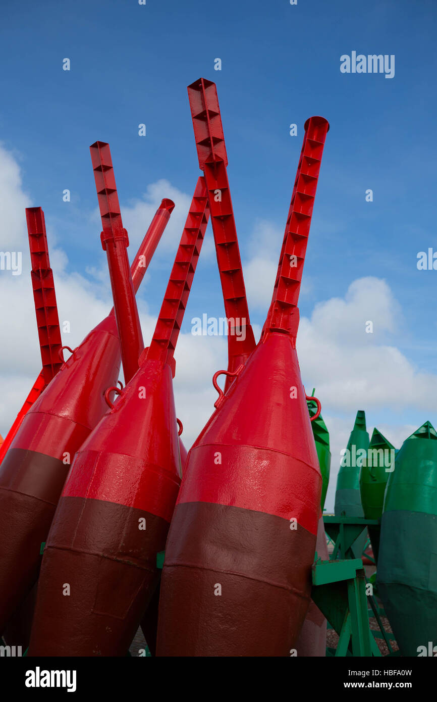 Red buoys hi-res stock photography and images - Alamy
