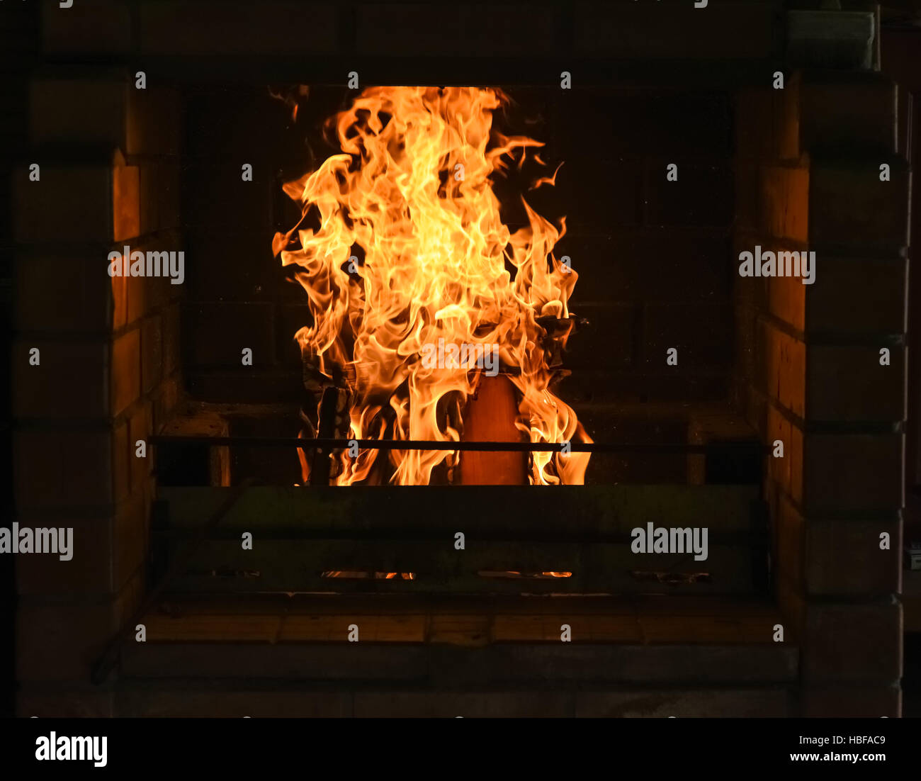 flame fire fireplace Stock Photo - Alamy