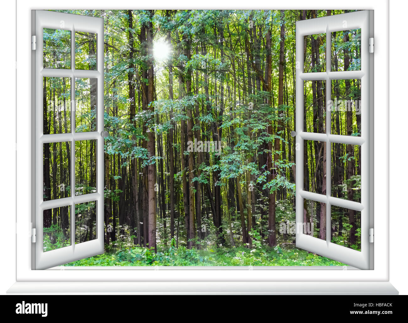 sunrise view from the window Stock Photo - Alamy
