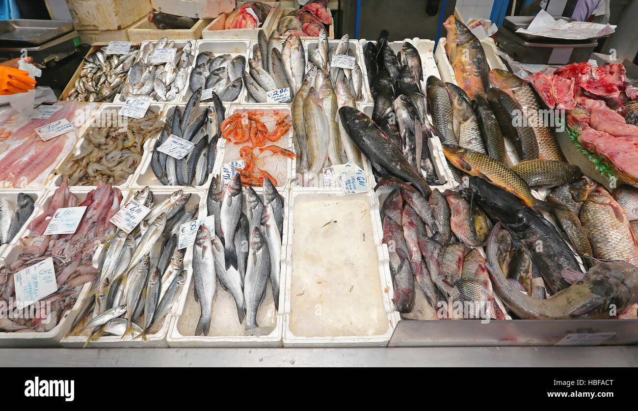Fresh fish market italy rome hi-res stock photography and images - Alamy