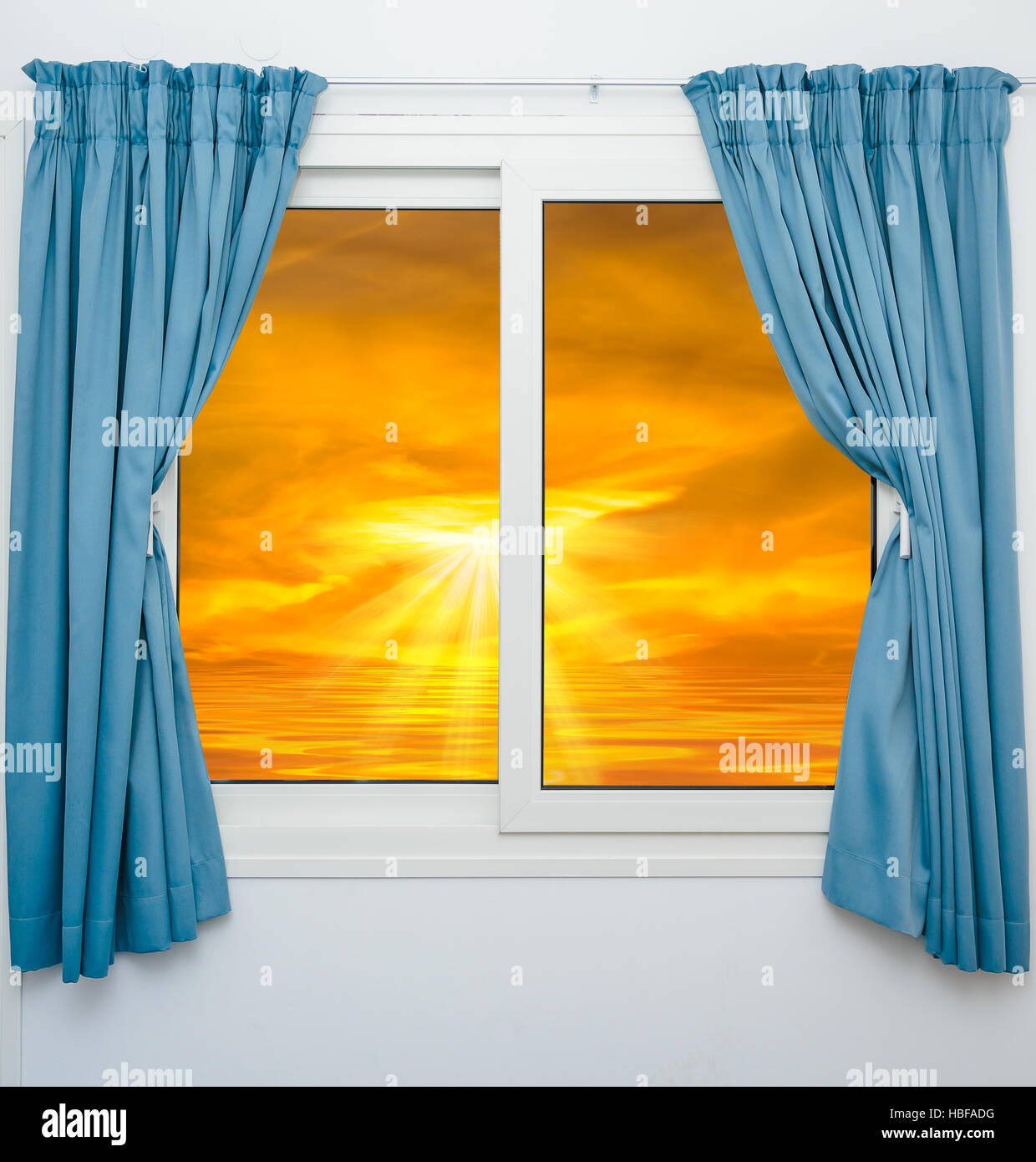 open window cloud sun Stock Photo - Alamy
