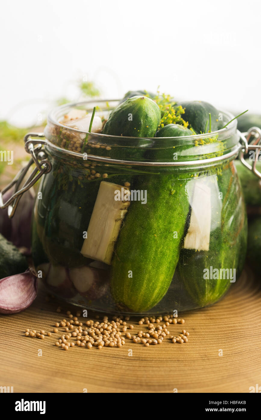 Closeup of fresh pickling cucumbers Stock Photo - Alamy