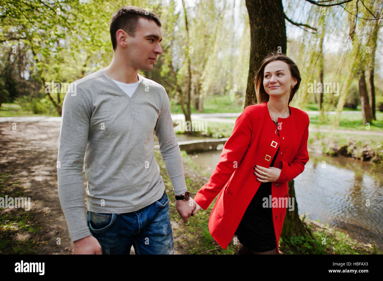 Beautiful couple in love look hi-res stock photography and images - Alamy