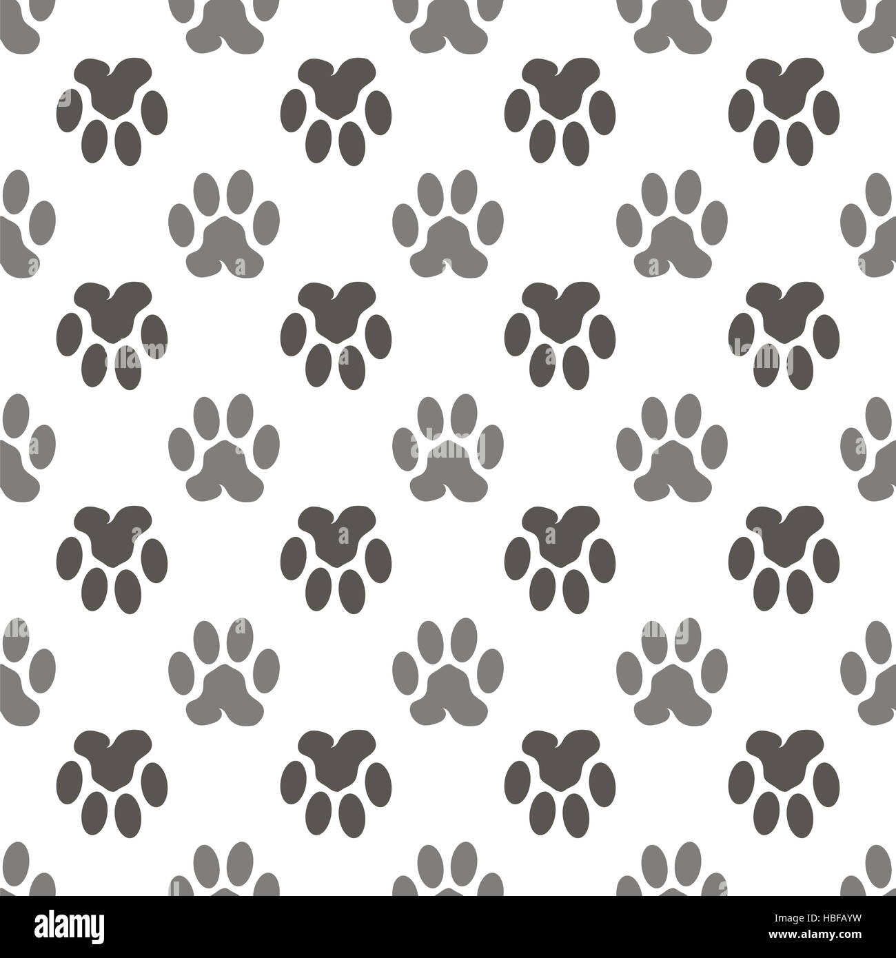 Seamless Cat Animal Paw Pattern Stock Photo - Alamy