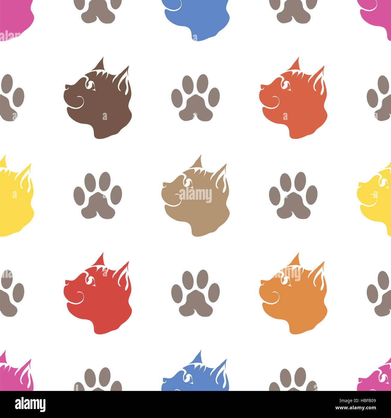 Cat paw pattern hi-res stock photography and images - Alamy