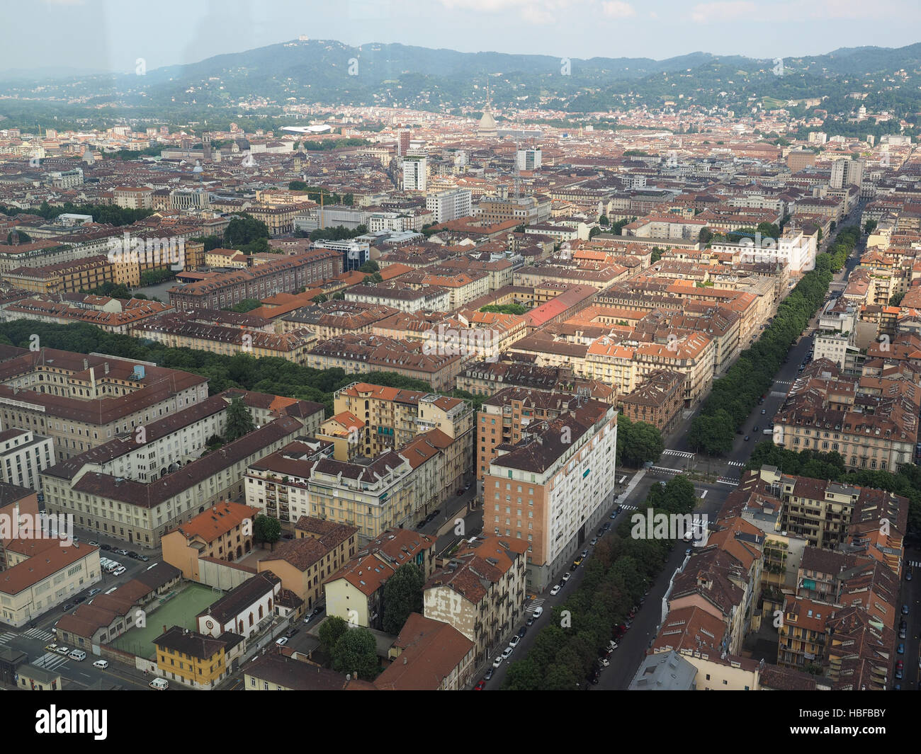 Aerial view of Turin Stock Photo - Alamy