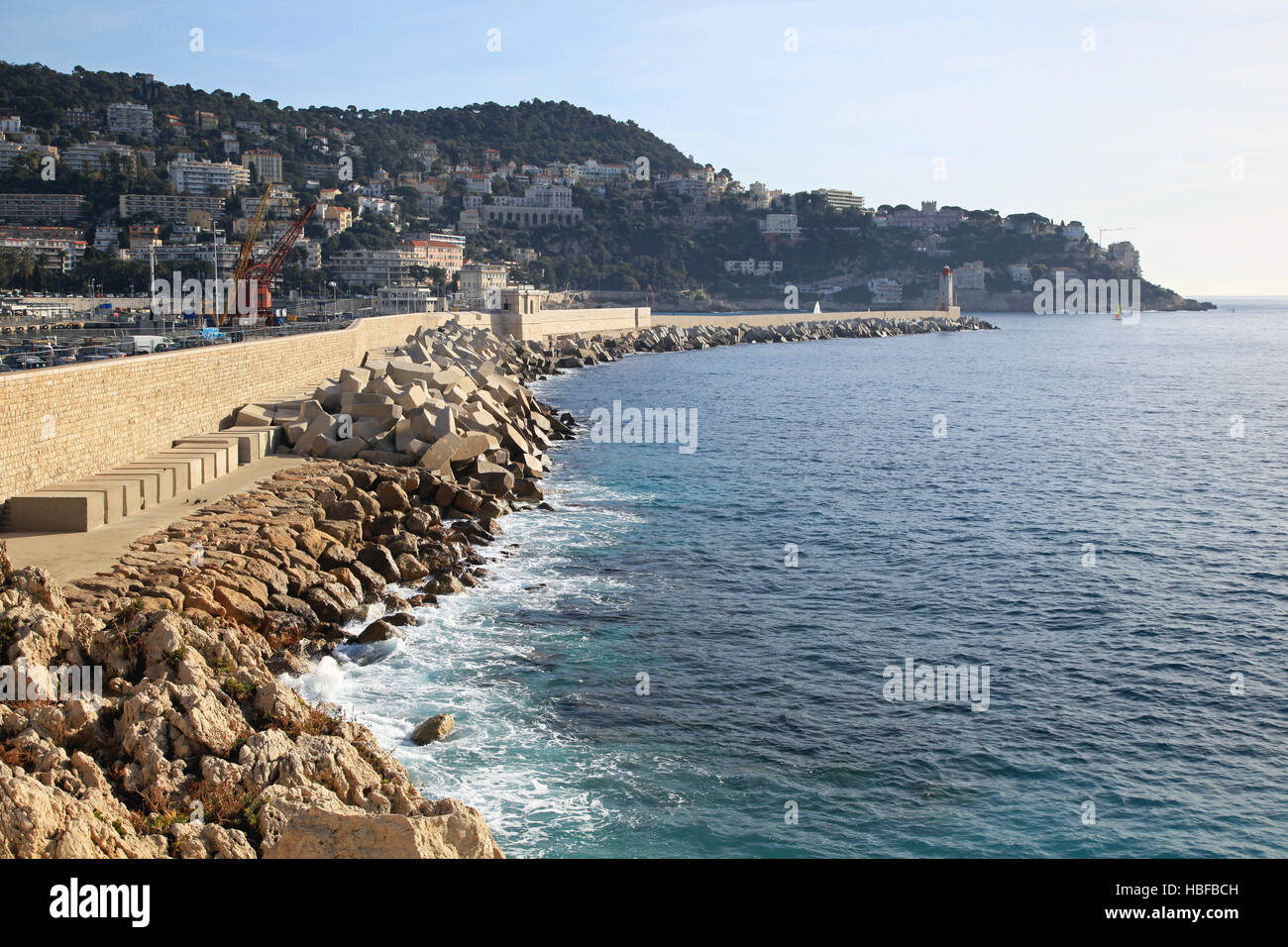 Lighthouse in Nice Stock Photo - Alamy