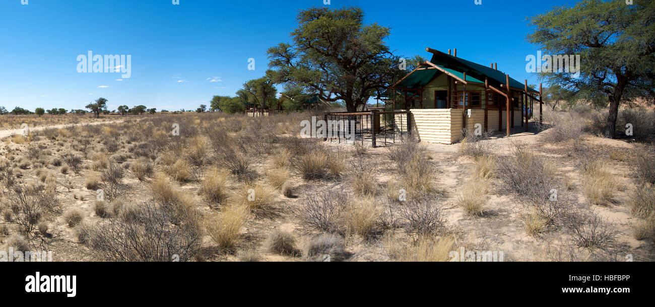 Panoramic view of a lodge in Botswana Stock Photo - Alamy