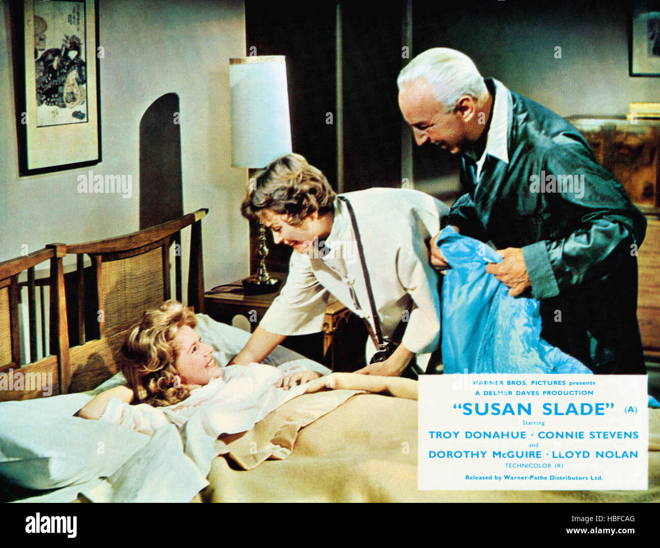 SUSAN SLADE, from left: Connie Stevens, Dorothy McGuire, Lloyd Nolan ...