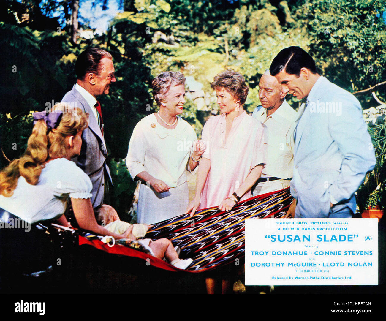 SUSAN SLADE, from left: Connie Stevens, Brian Aherne, Natalie Schafer ...