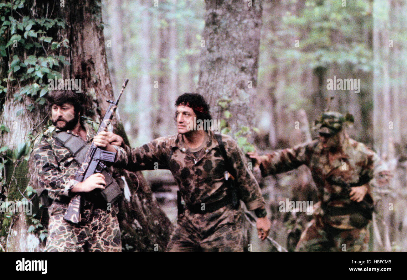 SWAMP THING, David Hess (center), 1982, © Embassy Pictures/courtesy ...