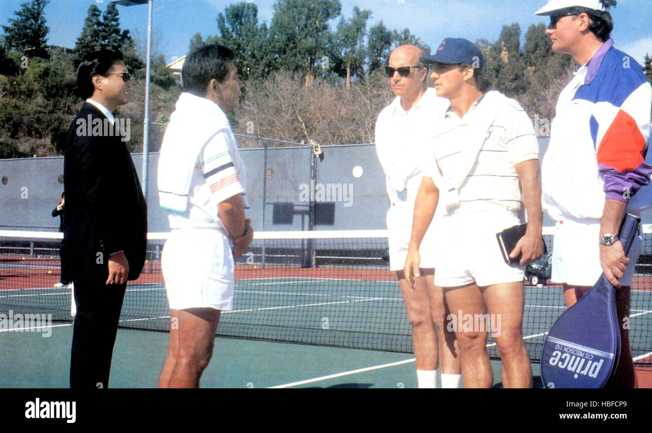 TAKING CARE OF BUSINESS, Mako (second from left), right left to right ...