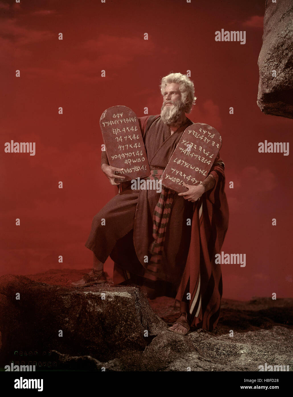 THE TEN COMMANDMENTS, Charlton Heston, 1956 Stock Photo - Alamy