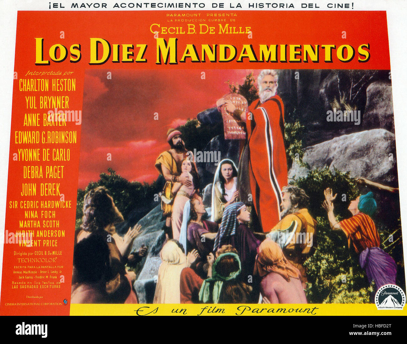 THE TEN COMMANDMENTS, (aka LOS DIEZ MANDAMIENTOS), top from left: John ...