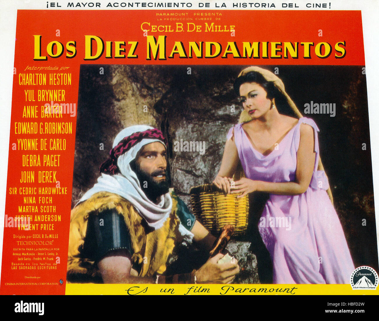 THE TEN COMMANDMENTS, (aka LOS DIEZ MANDAMIENTOS), from left: Charlton ...