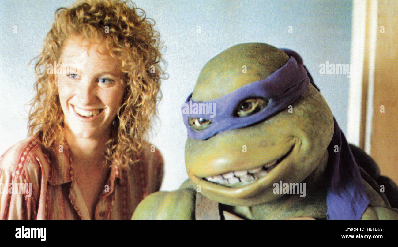 TEENAGE MUTUAN NINJA TURTLES, from left; Judith Hoag, Leonardo, 1990 ...