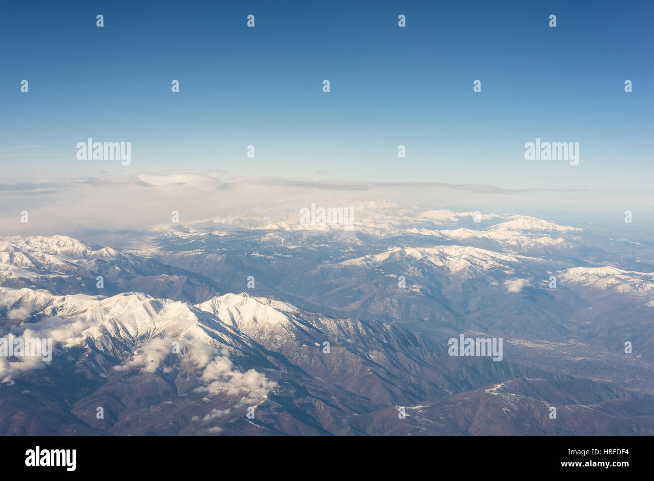 Above Pyrenees Mountain Range Stock Photo - Alamy