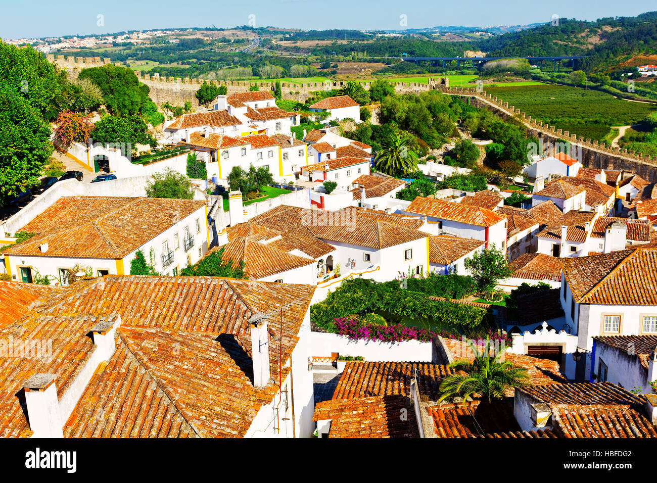 Medieval building home obidos hi-res stock photography and images - Alamy