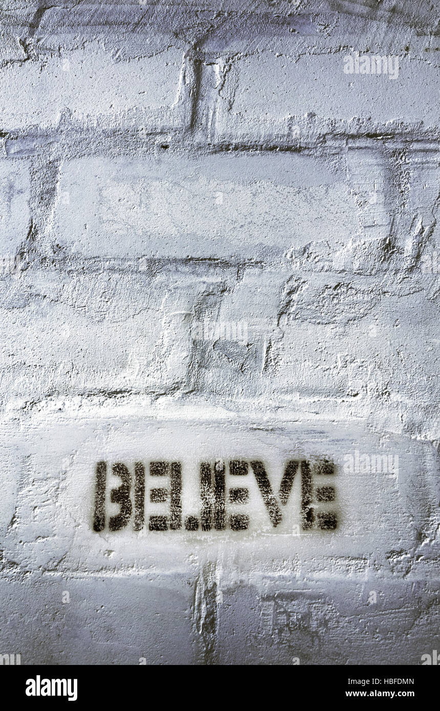 Believe word hi-res stock photography and images - Alamy