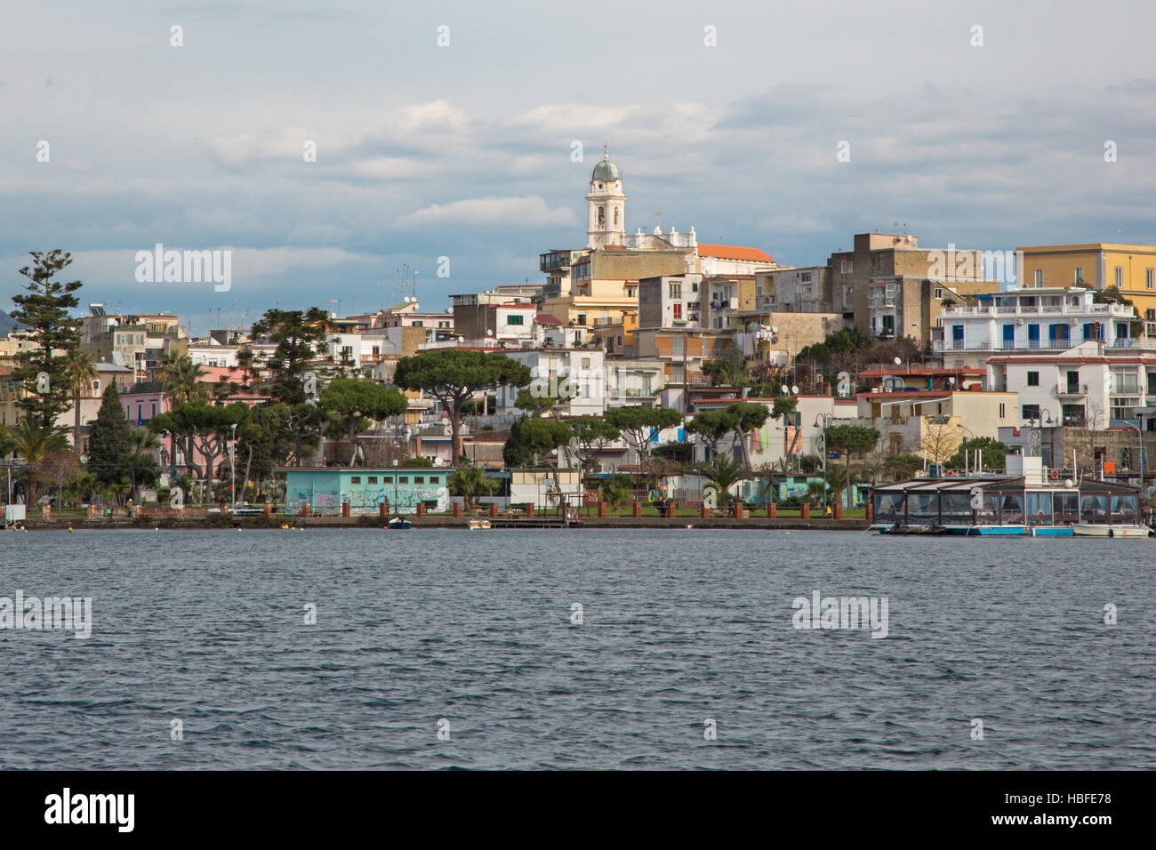 Bacoli (Naples, Italy) - Miseno Lake in a winter day Stock Photo - Alamy